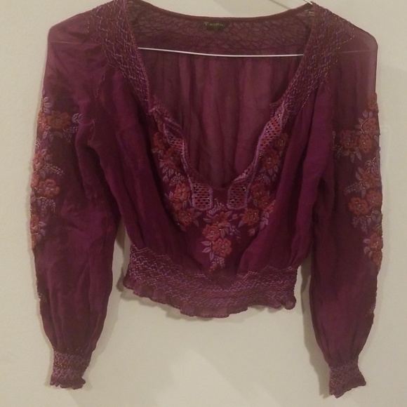 Mulberry | Tops | Mulberry Embroidered Blouse | Poshmark